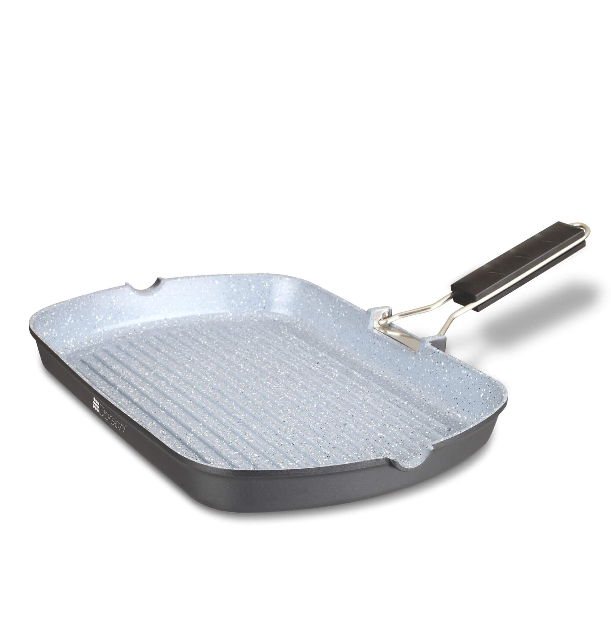 Dorsch Non-Stick Grill Pan with Foaldable Handle – 34 cm – Dorsch